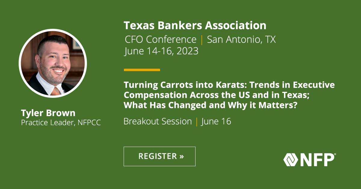 Join us at the Texas Bankers Association CFO Conference - NFP